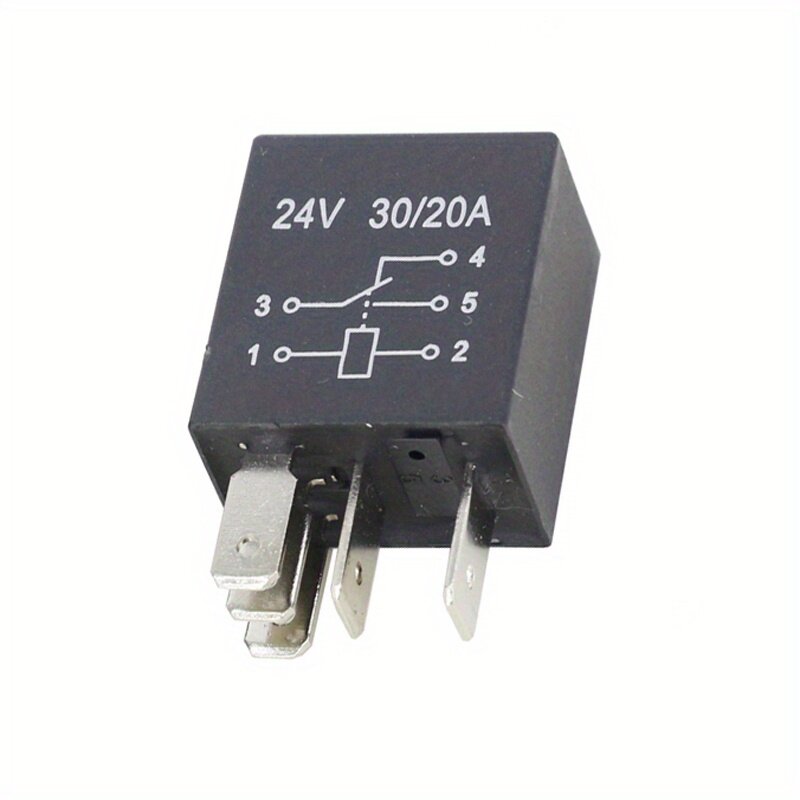 Универсальное автомобильное реле 24V 30A 5 контактов (5-pin) для фар, кондиционера, бензонасоса и блока предохранителей