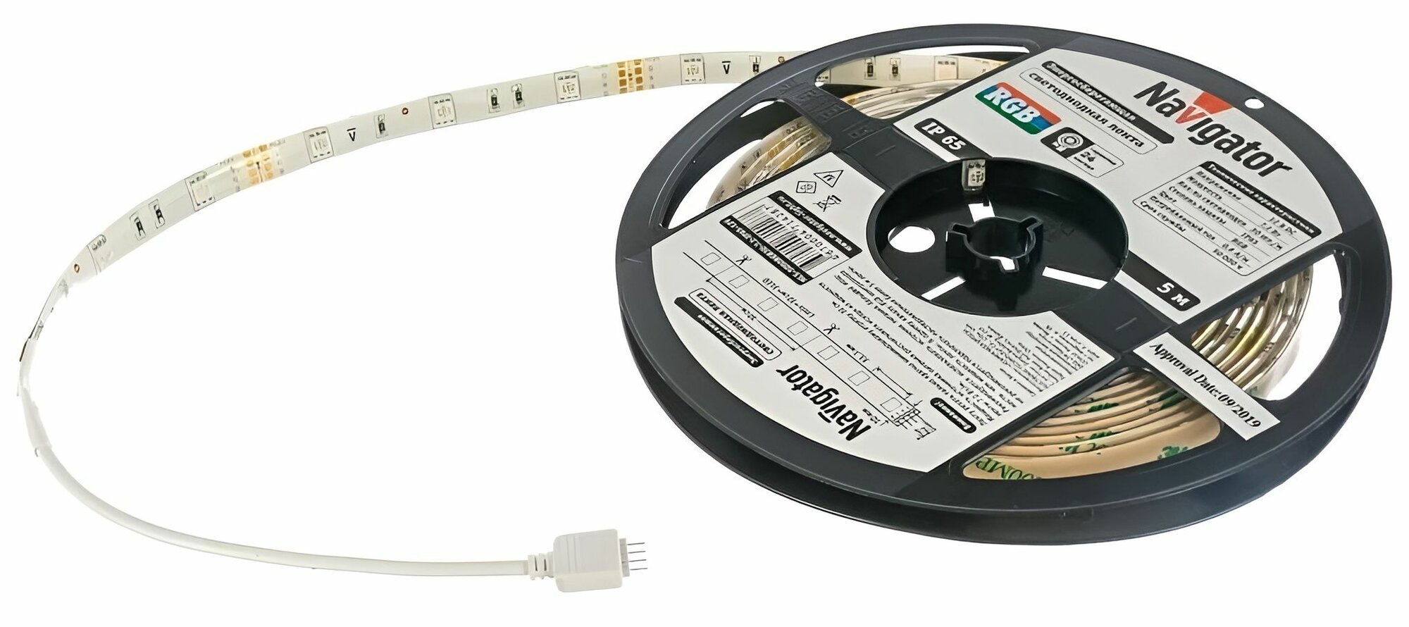 Лента светодиодная 7.2Вт/м 12В RGB IP65 30LED/м NLS-5050-PRO 5м