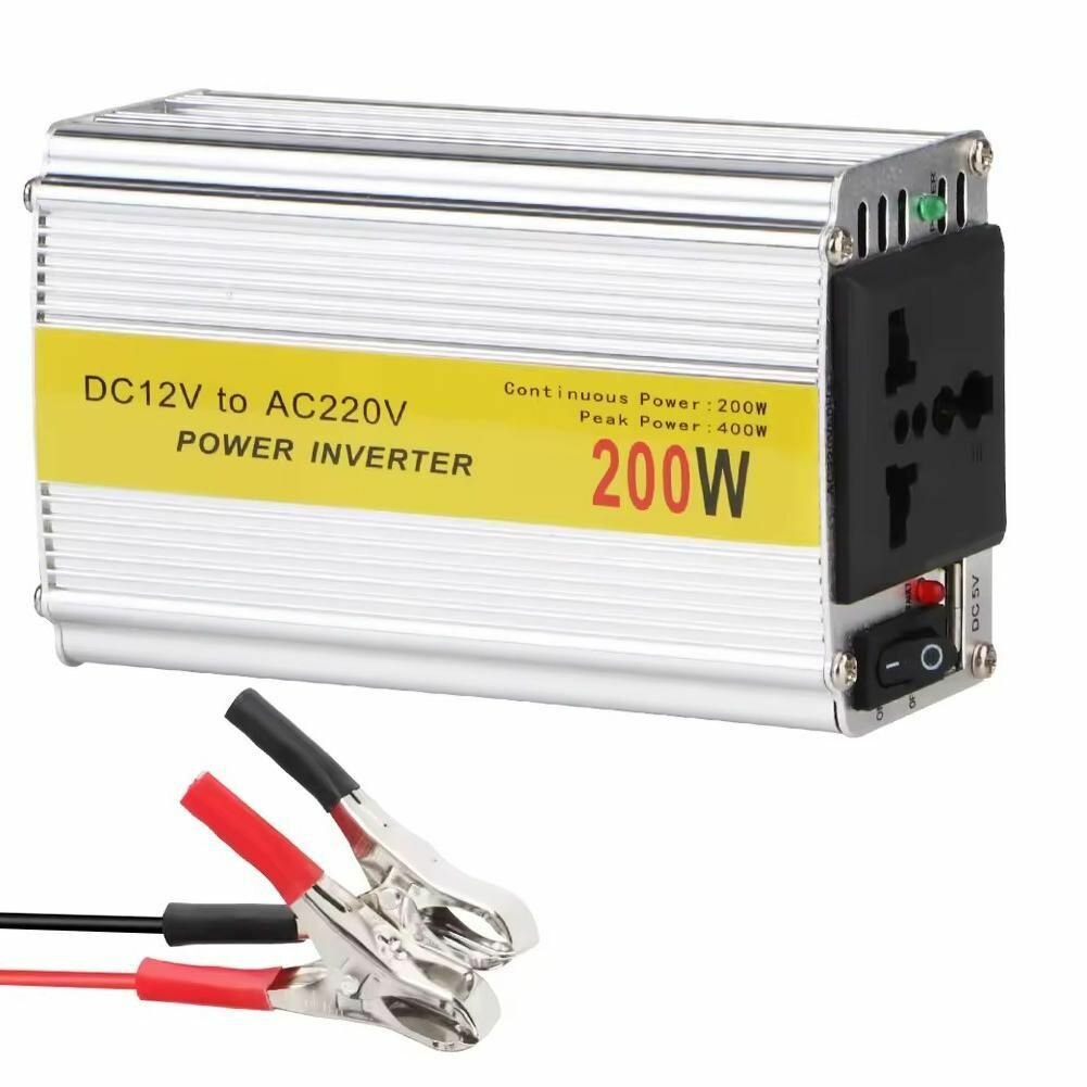 Инвертор 12V на 220V 200W, автомобильный и домашний