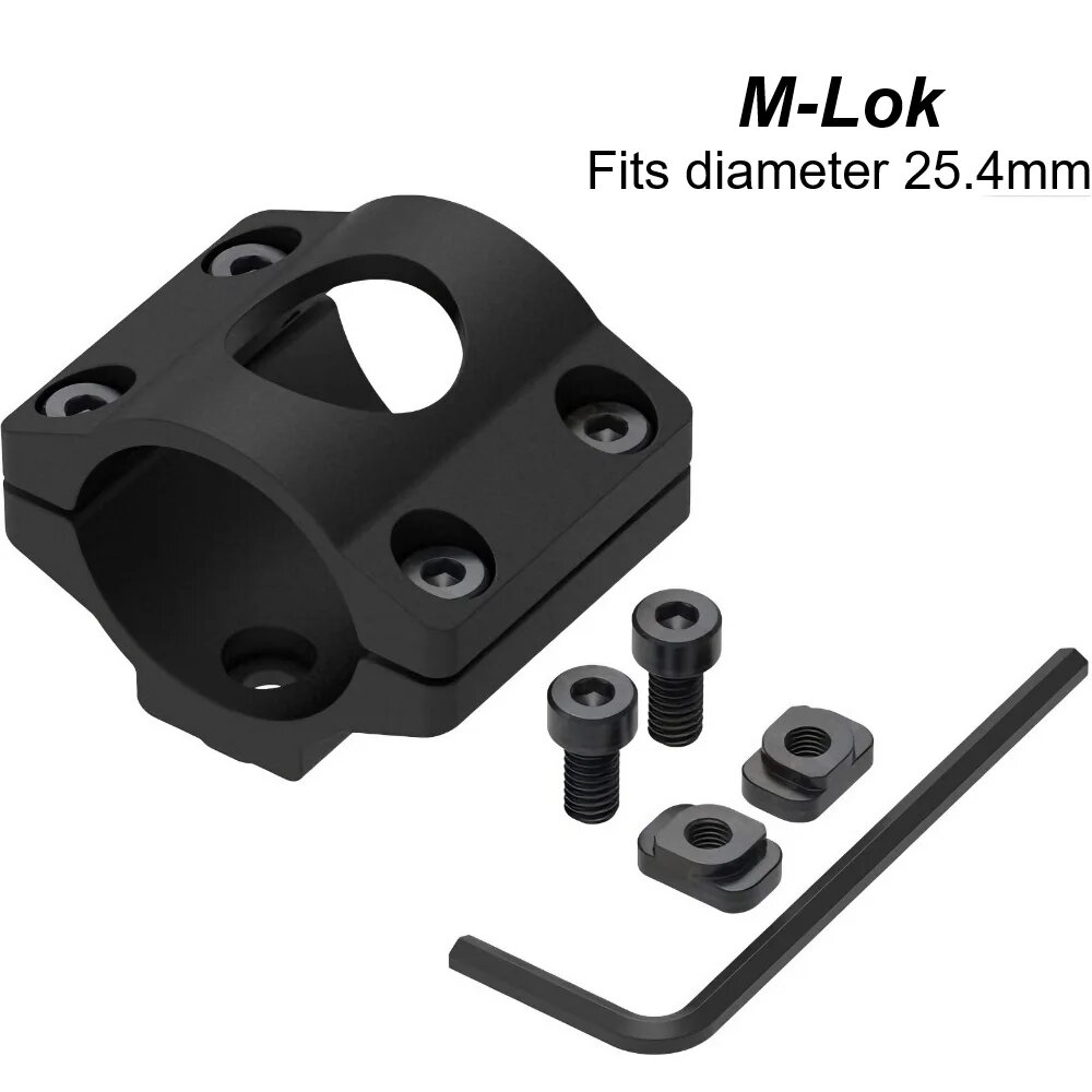Смещённое крепление для фонарика M-Lock 20 мм