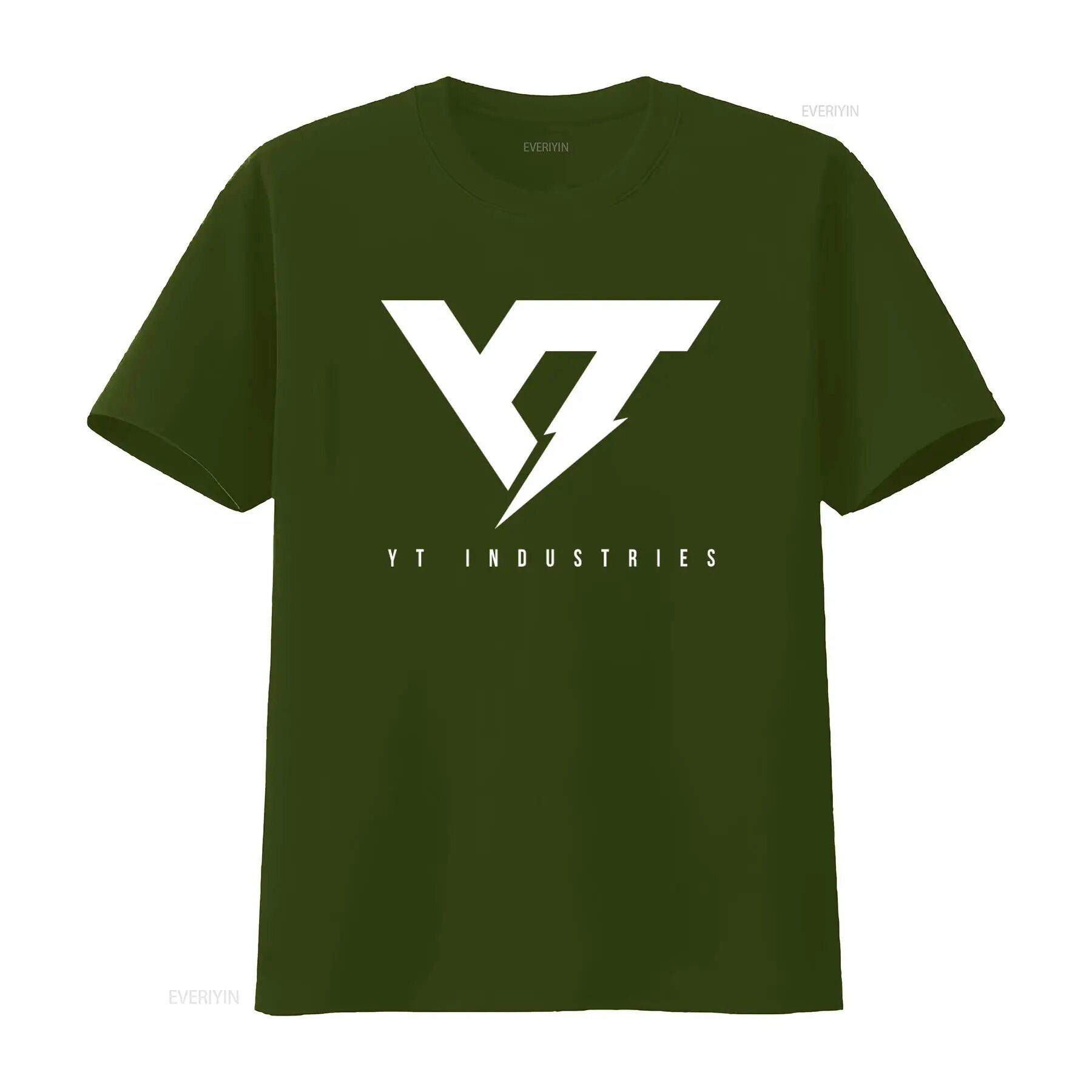 Yt Industries футболка хлопок мужская женская XXXL, Зеленый, ArmyGreen
