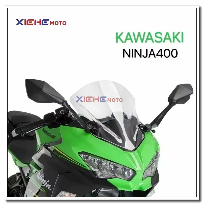 Ветровое стекло для мотоцикла Kawasaki Ninja 400 Ninja 250 EX400 2018-2023, обтекатель ветрового стекла, аксессуары с двойным пузырем