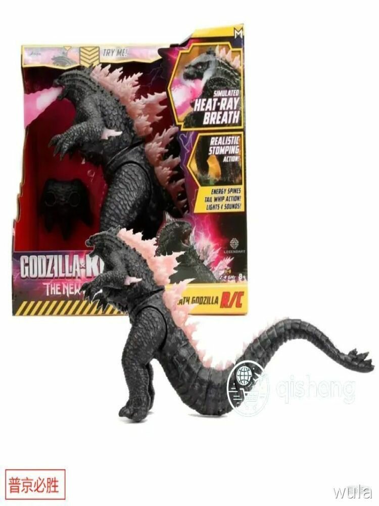 Радиоуправляемая Годзилла с тепловым лучом от Jada Toys из серии Годзилла x Конг