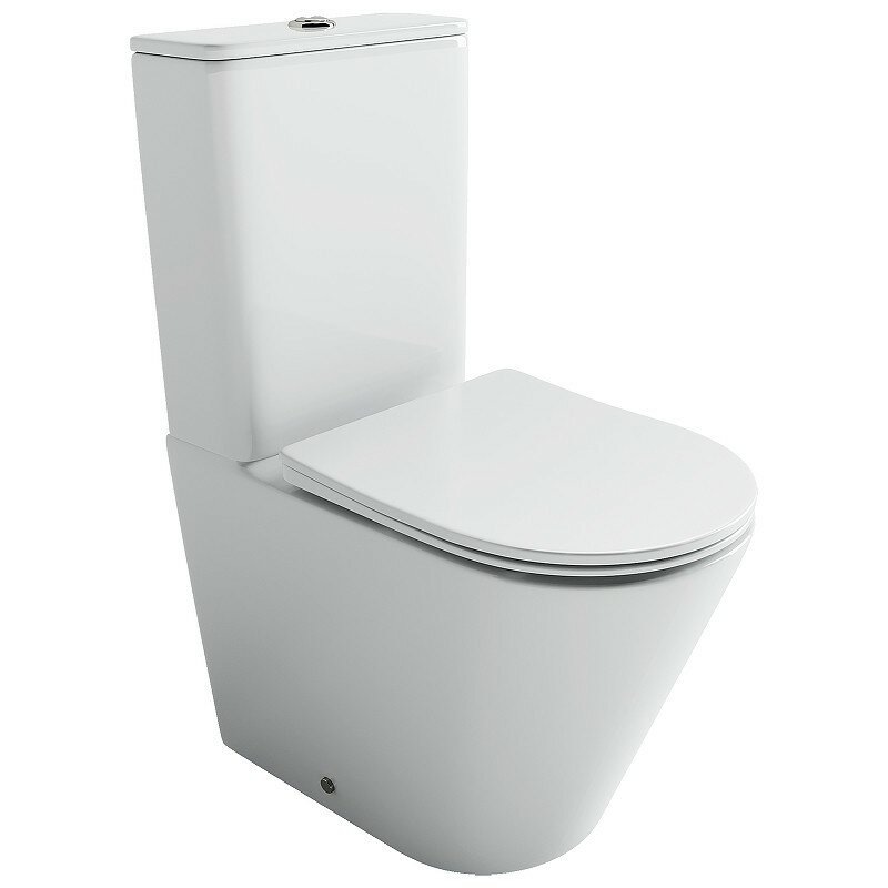 Унитаз-компакт Ceramicanova Highlight CN1802T цвет Белый с бачком и сиденьем Микролифт