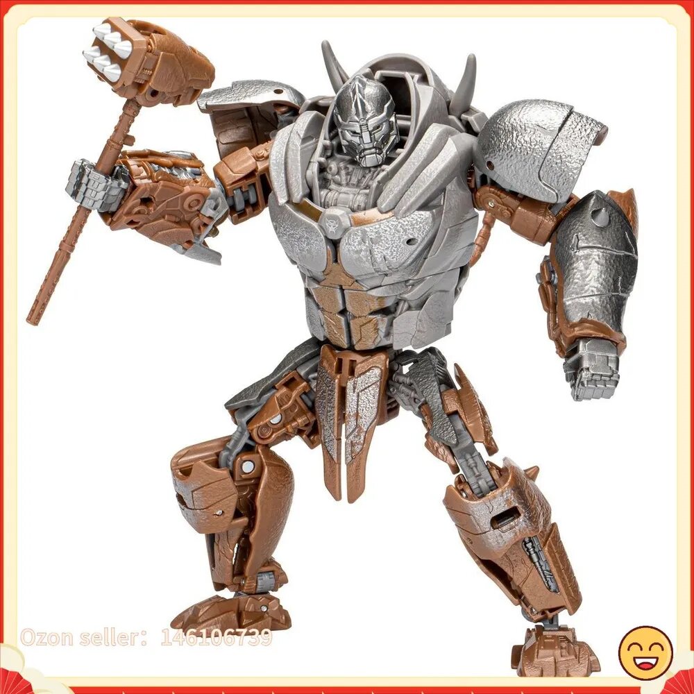 Трансформер Transformers Studio Series 103 Ринокс, в виде робота и носорога, коричневый, серебристый — фото 1