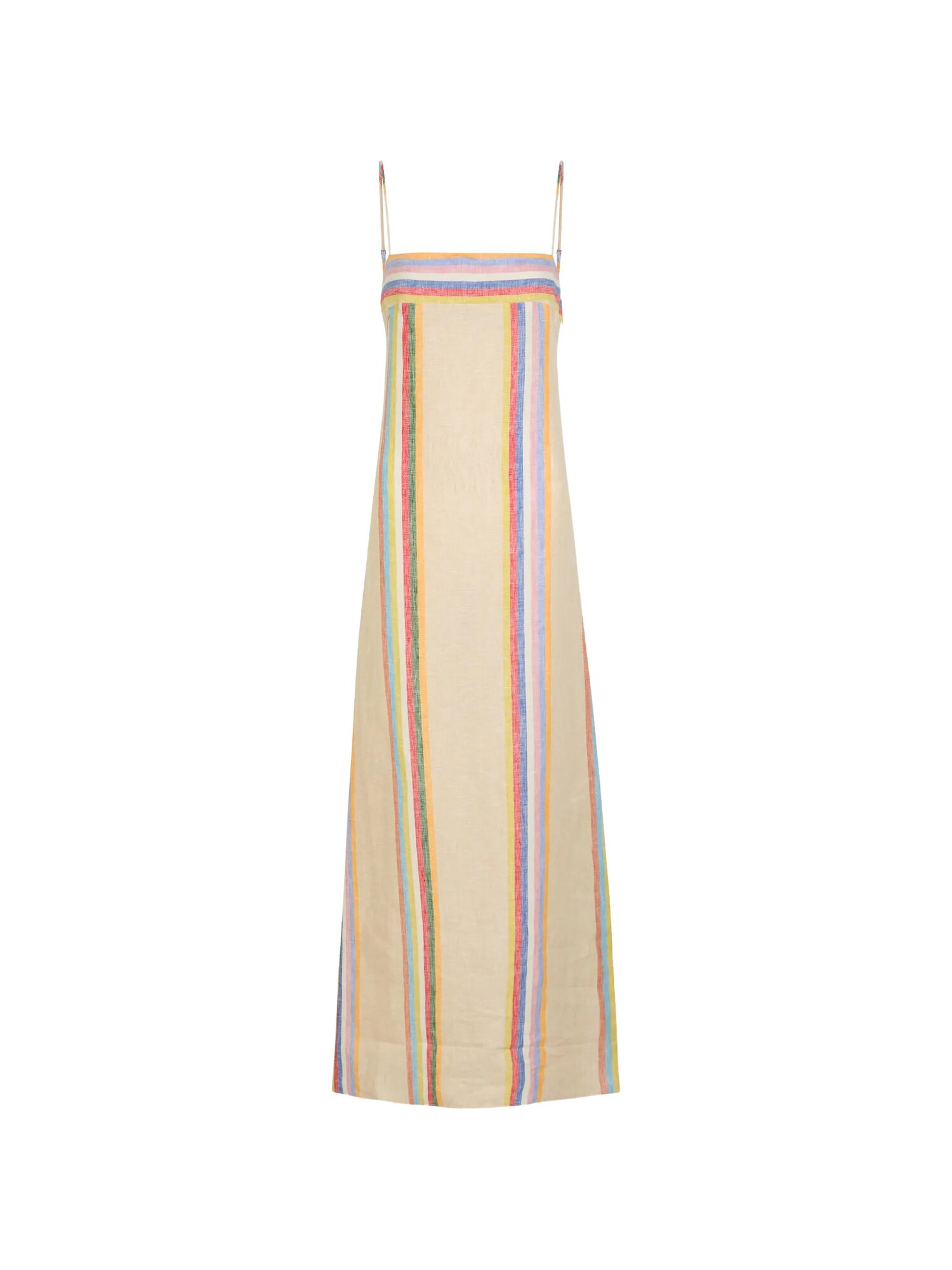 Платье Striped linen maxi dress