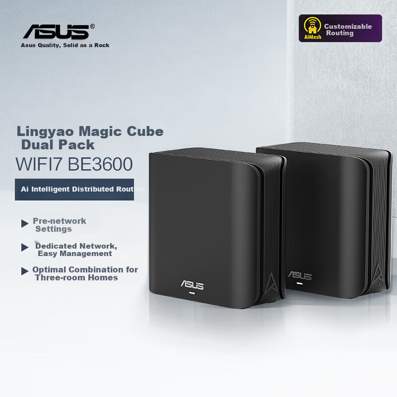 ASUS Lyra Trio WiFi System - Dual Band Distributed Mesh Router for Home, Wireless Gigabit Whole Home WiFi Kit for Gaming, AiMesh Router