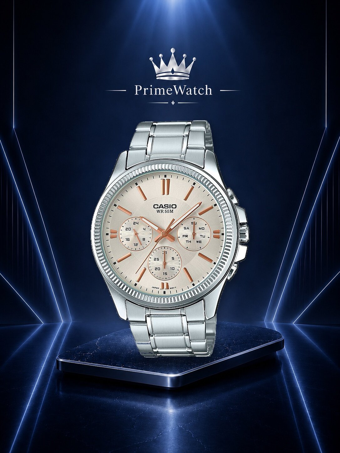 Наручные часы CASIO Collection, серебряный/бежевый