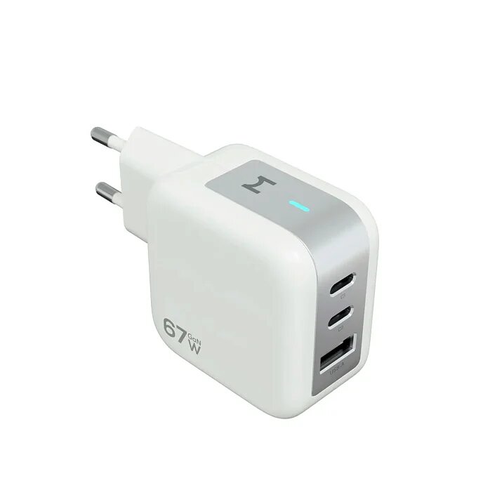 Magssory Pulse 67W GaN white сетевое зарядное устройство с функцией быстрой зарядки
