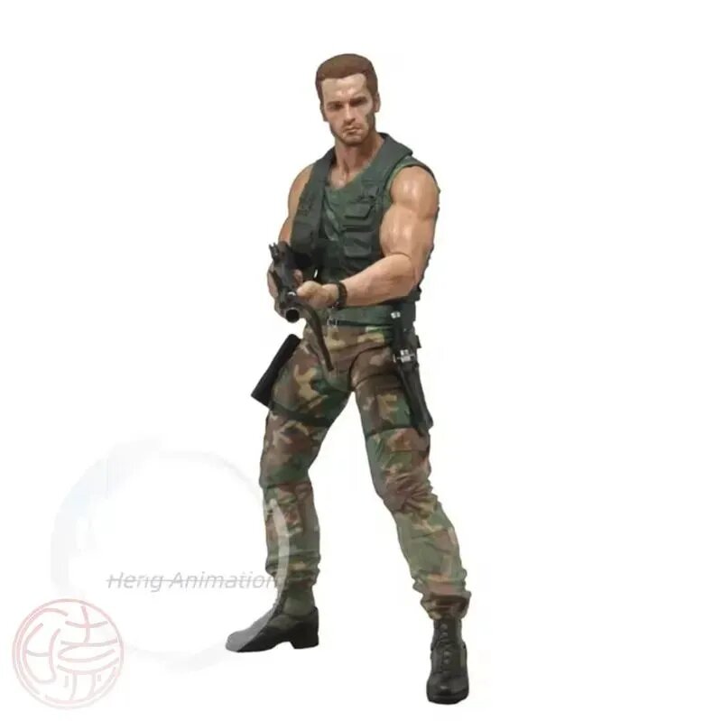 Фигурка Neca Predator 1/10 Series Action Figures Jungle Patrol Dutch(Хищник)-17cm