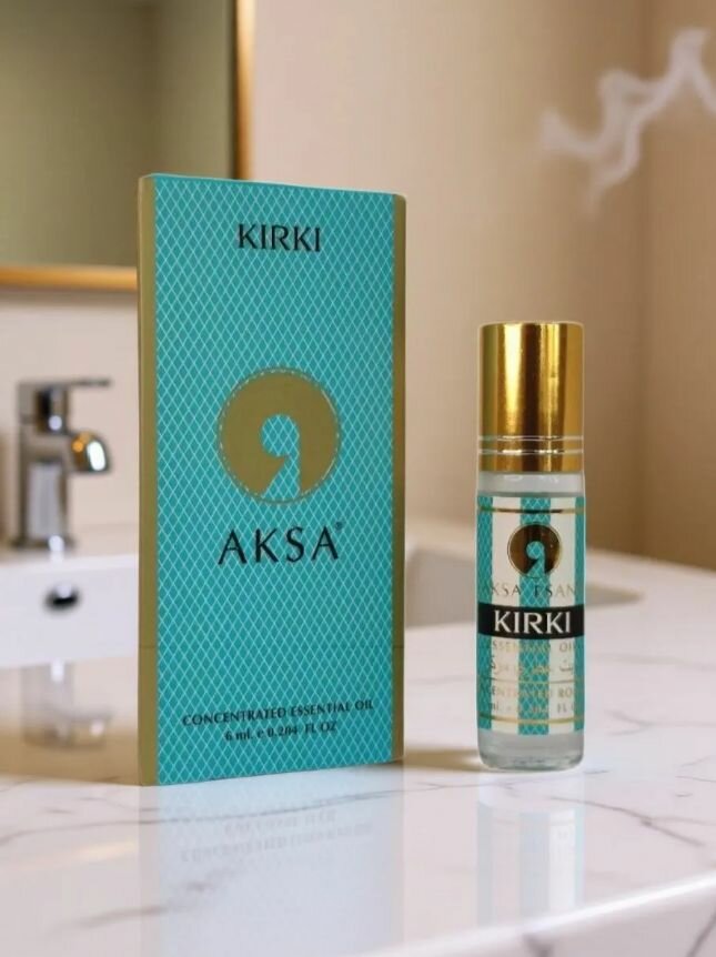 KIRKI Concentrated Perfume Oil, Aksa Esans (кирки турецкие роликовые масляные духи, Акса Эсанс), 6 мл. - 1шт