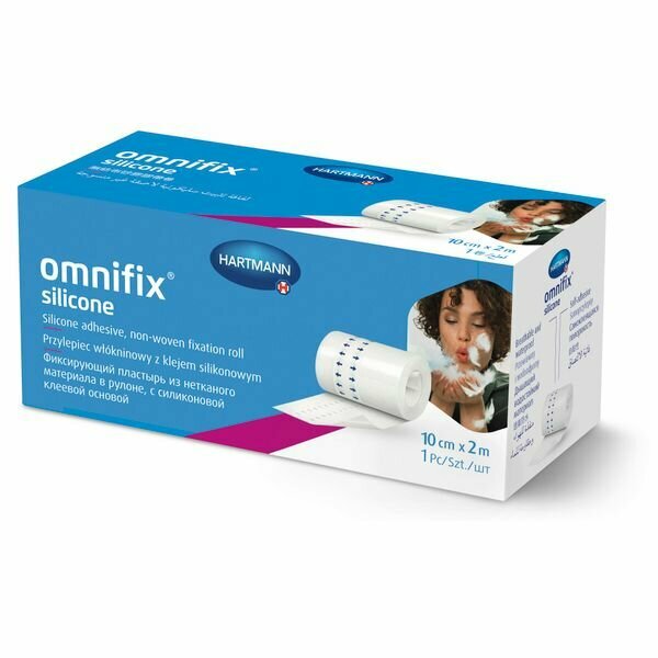 Пластырь фиксирующий из нетканого материала в рулоне Silicone Omnifix/Омнификс 10см х 2м