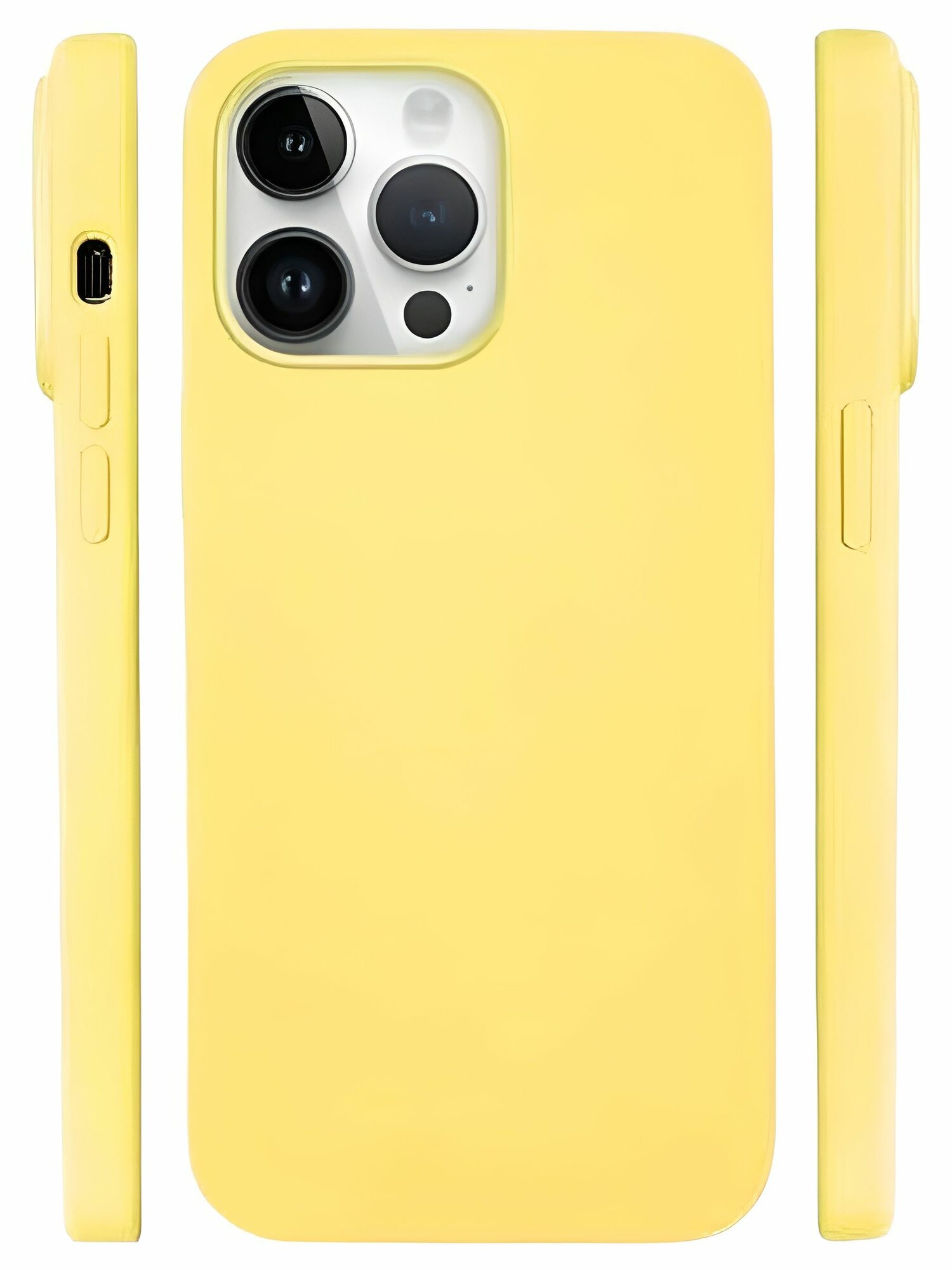 Чехол силиконовый K-DOO Mag iCoat iPhone 14 Pro, желтый