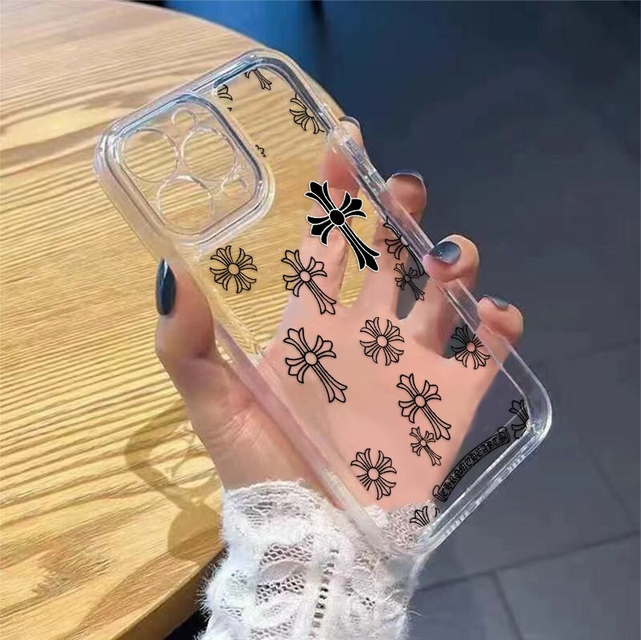 Чехол на Айфон 16 Про Макс / iPhone 16 Pro Max Прозрачный с принтом Крест силиконовый удароПрочный