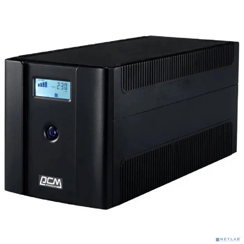 PowerCom Raptor RPT-1500AP LCD ИБП {Line-Interactive, 1500VA/900W, Tower, 4xEURO, LCD, USB} {1107535}