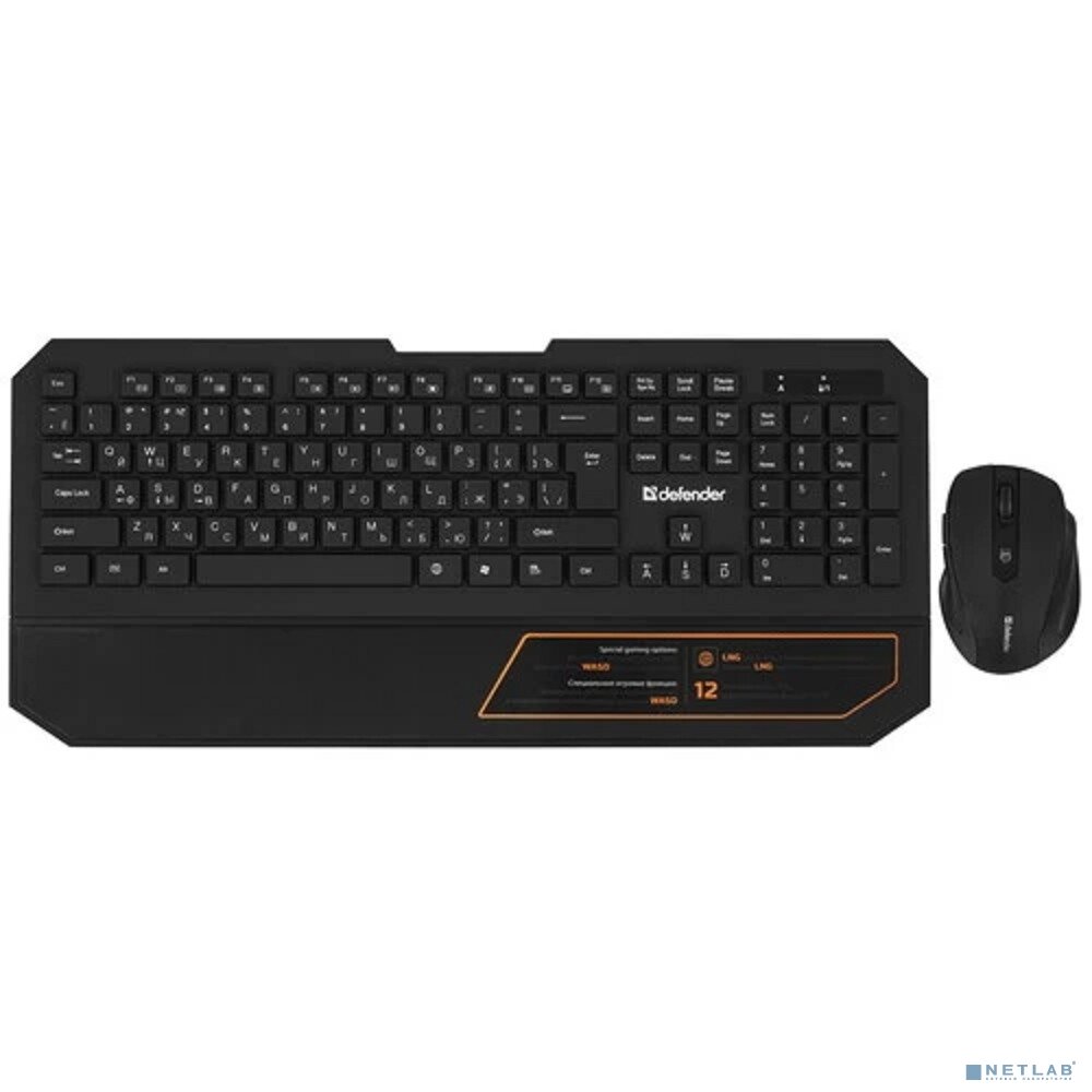 Defender Клавиатура + мышь Berkeley C-925 Nano B Black USB [45925] {Кл:104+12 М, 800/1200/1600}