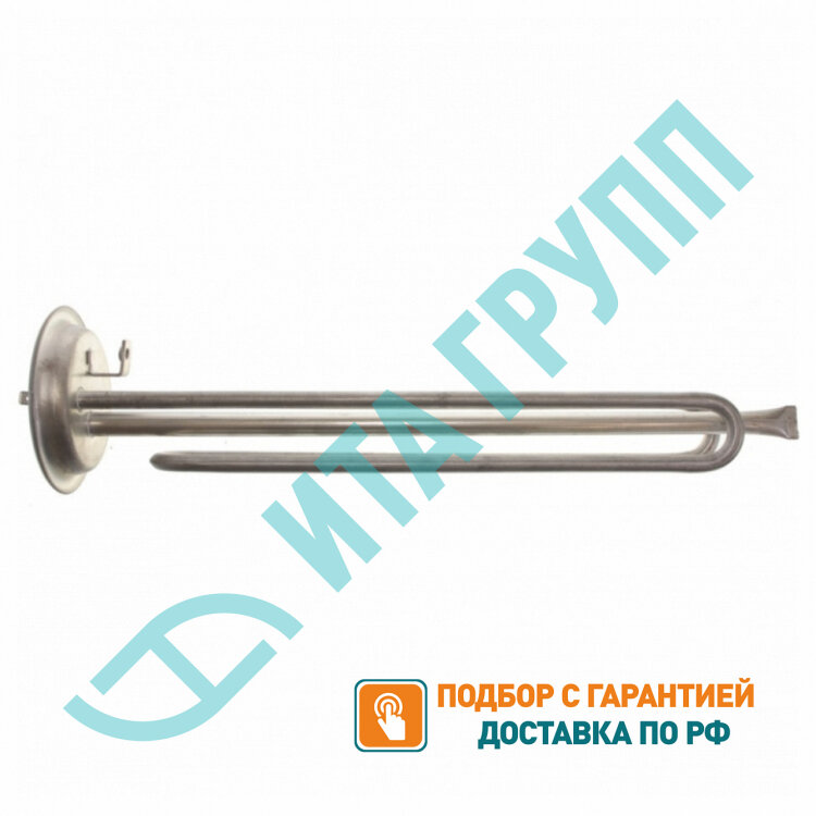 ТЭН 2,5 кВт (2500 Вт) RF для водонагревателя Electrolux, под анод М6, трубка под термостат D12мм, PREMIUM, 50942
