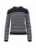 Свитер WEEKEND Silk and wool yarn sweater - navy, размер 36, , Синий принт