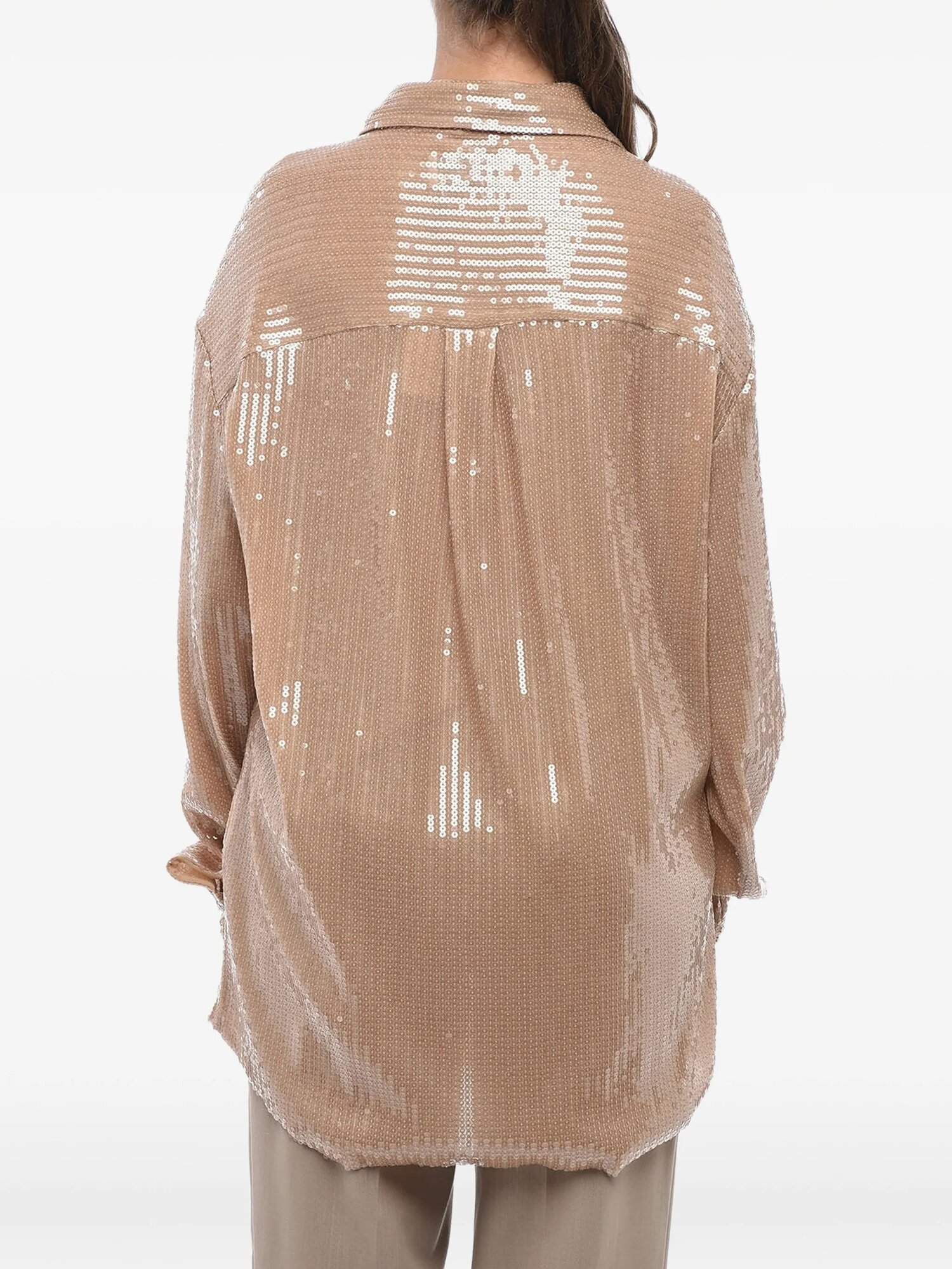 Рубашка GIUSEPPE DI MORABITO Sequin-embellished shirt, размер 44-46 — фото 1