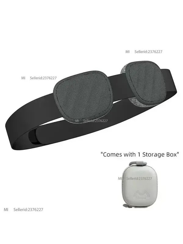Эргономичная маска для сна Xiaomi из бифлекса с матовым черным дизайном, анатомическим строением и легким ремешком