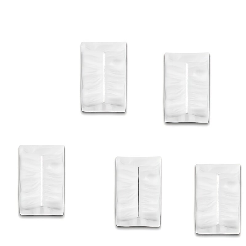 Сменные электростатические салфетки для удаления пыли, белые, 5 шт, 4,3 x 7,1 дюйма