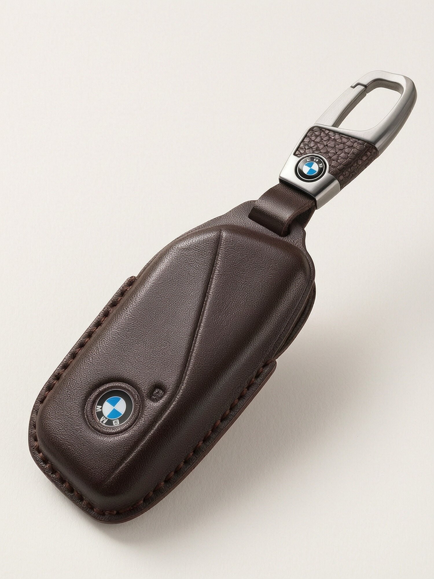 Чехол для ключа BMW Натуральная кожа X1 X2 X3 X5 рест. X6 рест. X7 -серия -серия XM iX i7 M3 M4 M5 Yolux, 140x120x40 мм