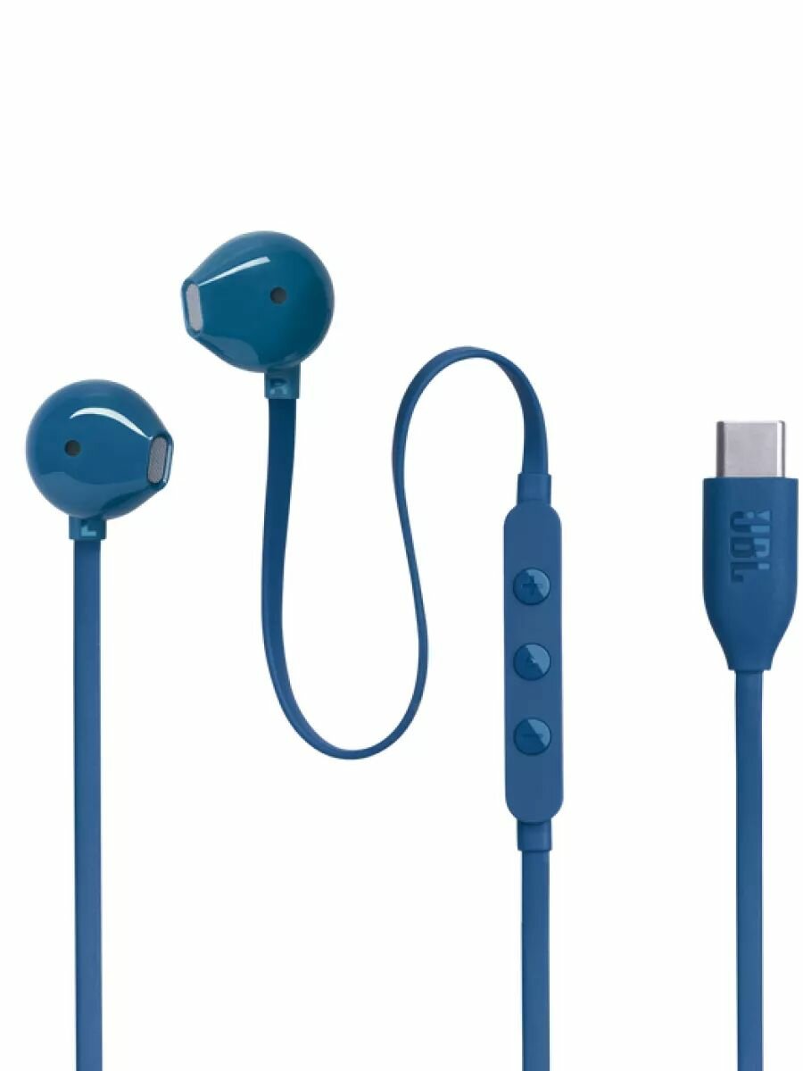 Наушники проводные JBL Tune 305C, USB Type-C, синий
