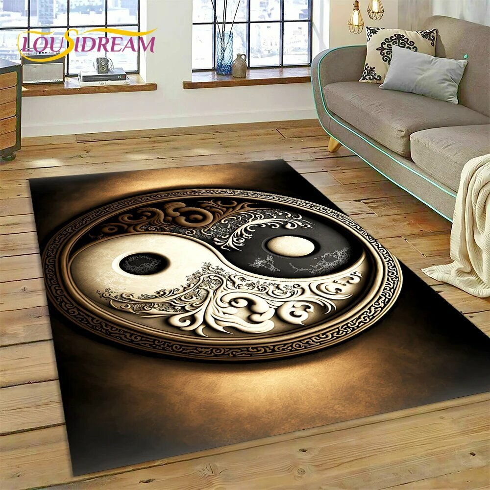 Ковёр Инь Янь 120x160см, 3D, Цвет 12