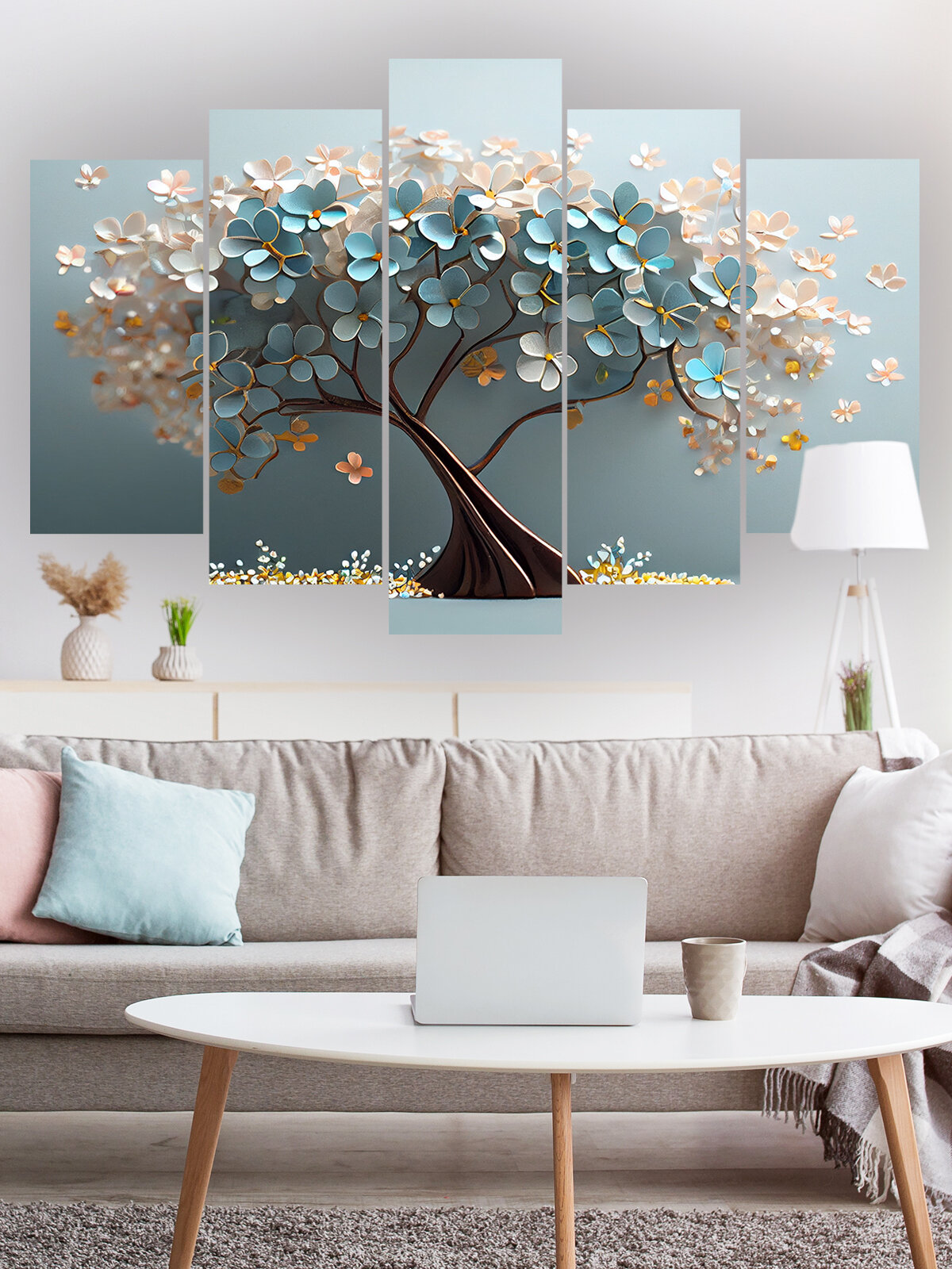Картина модульная на стену CHAROM "Дерево спокойствия" 80x140см