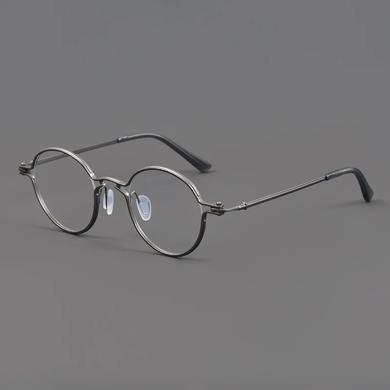 Круглые очки Grey, титан