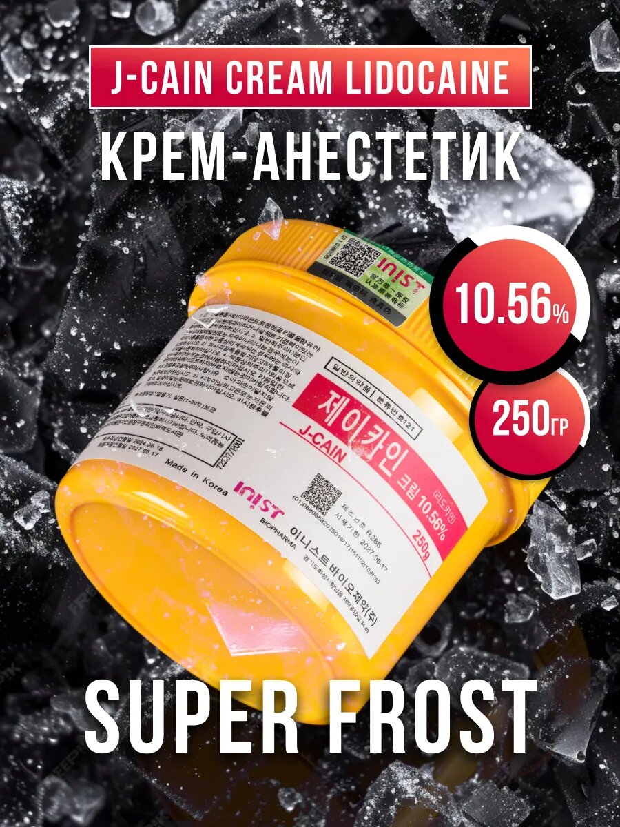 Охлаждающий, Анестезирующий крем для косметологии