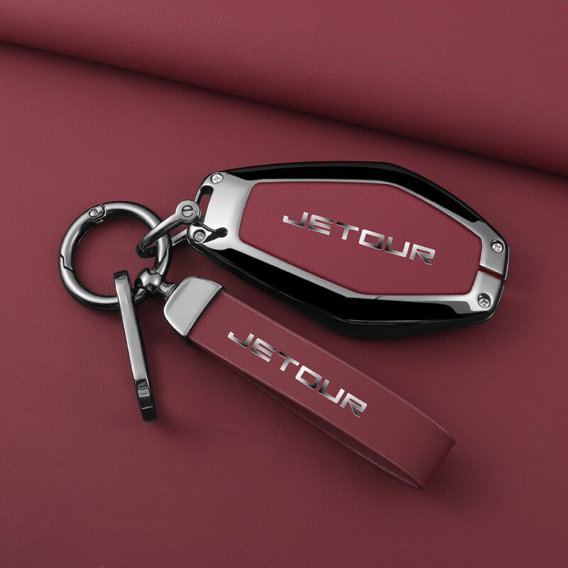 Чехол для ключа Chery JETOUR X70PLUS/X90PLUS/X70PRO одинарный, цементный серый, 2023 модель