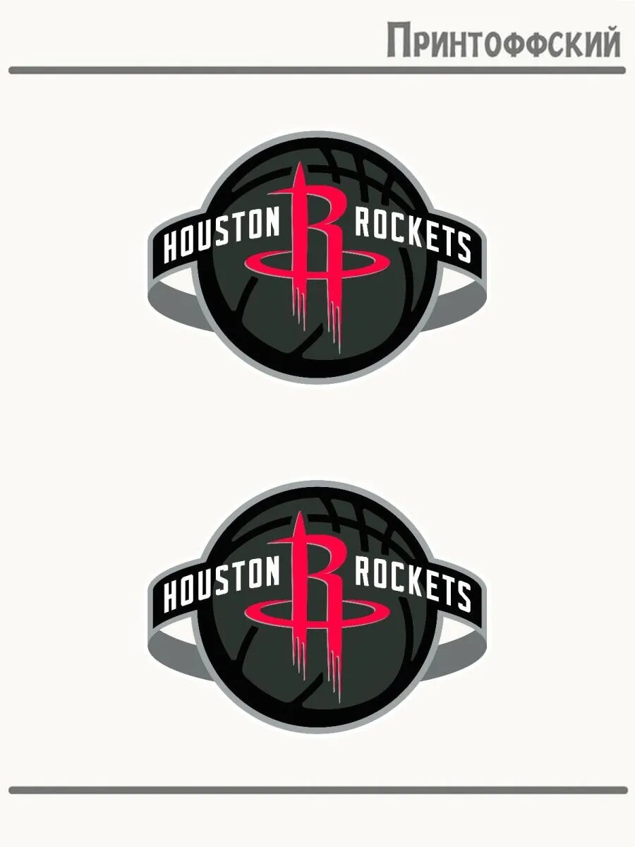 Термонаклейка баскетбол houston rockets