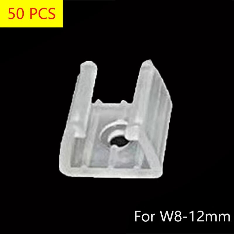 Пластиковые зажимы для светодиодной ленты 50 шт. For W8-12mm