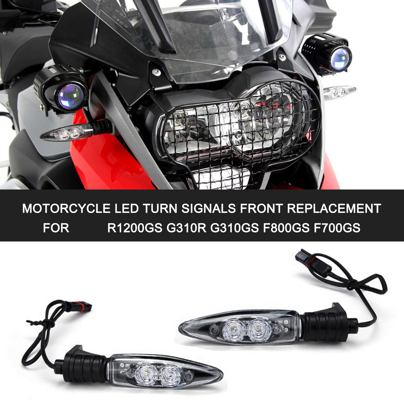 Светодиодные поворотники для мотоциклов, передние и задние, для замены на BMW R1200GS G310R G310GS F800GS F700GS
