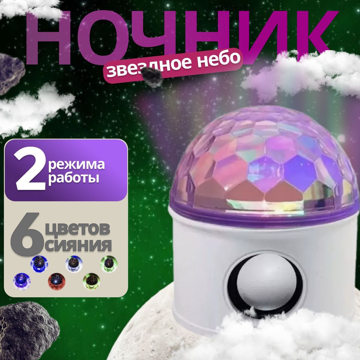 Ночник проектор Диско Шар