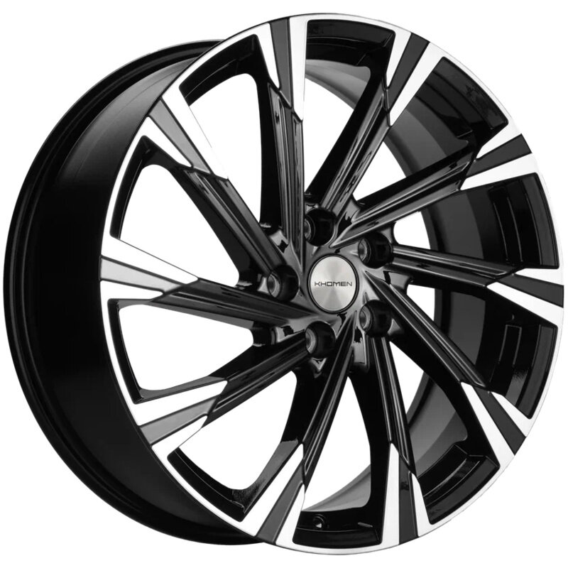 Литой колесный диск Khomen Wheels KHW1901 (Chery Tiggo 7 Pro) 7,5x19/5x108 ET33 D60,1 Black-FP