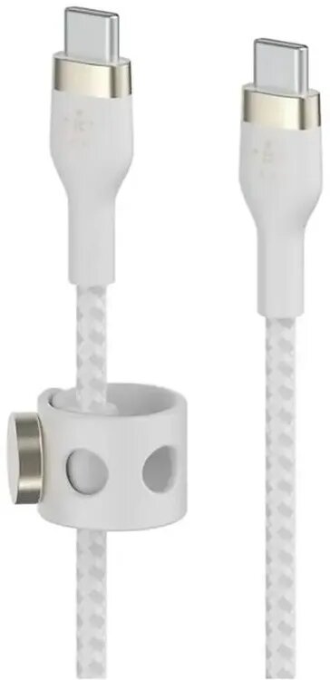 Кабель Belkin CAB011bt1MWH, USB Type-C (m) - USB Type-C (m), 1м, белый