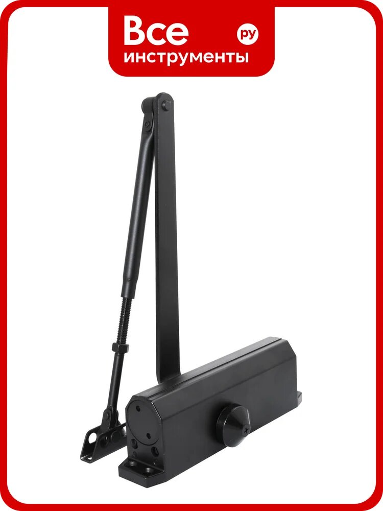 Доводчик дверной Стандарт MAX ДД 208/4-6 A-B (до 140 кг) черный RAL9005, морозостойкий 18128