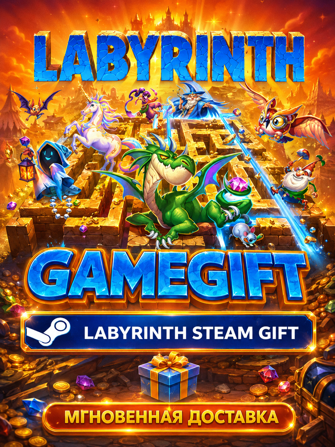 Игра Labyrinth для STEAM ПК (PC) | Страна активации - Бразилия | Подарком на Ваш аккаунт | Автовыдача