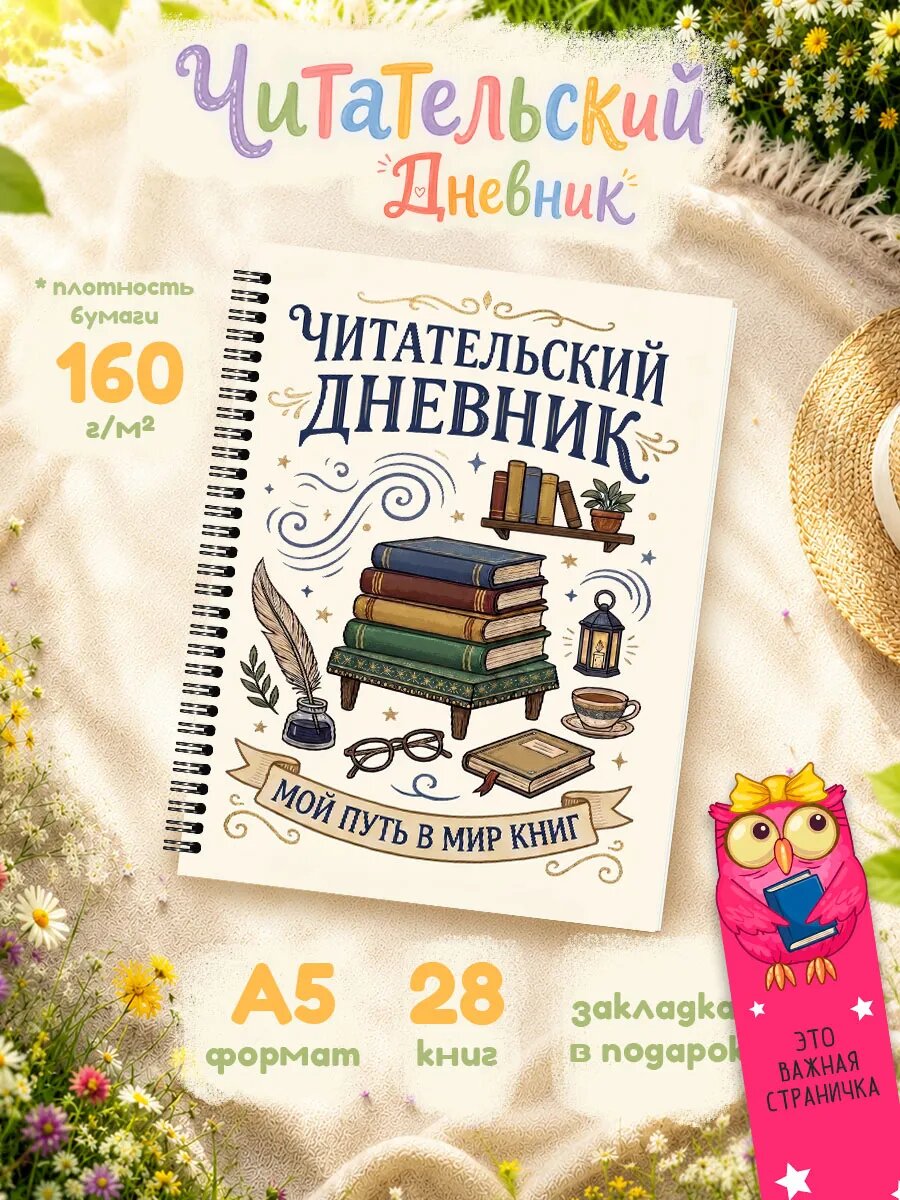 Читательский дневник 1 класс для девочки и мальчика на лето