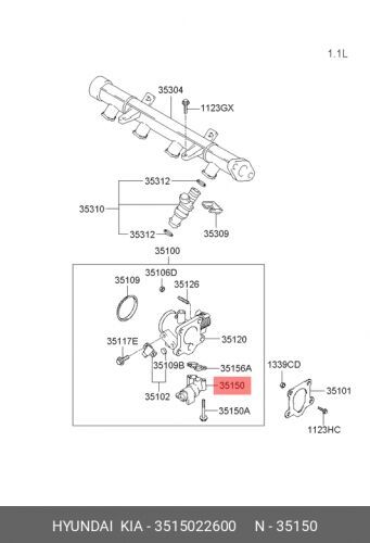 Клапан Холостого Хода Accent Org (Hyundai/Kia 3515022600)