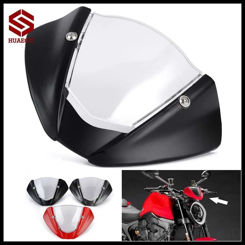 Ветровое Лобовое стекло для Ducati Monster 937 2021-2022, Monster 950 2021-2022