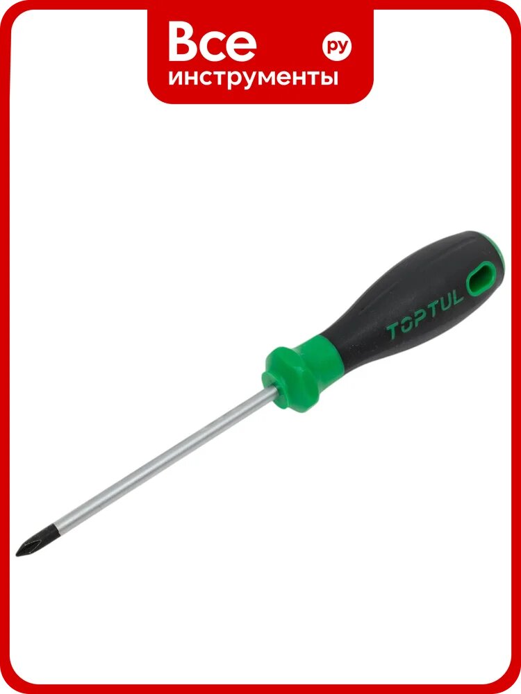 Отвертка крестовая TOPTUL Pro-Plus PH1x100 мм FBAF0110