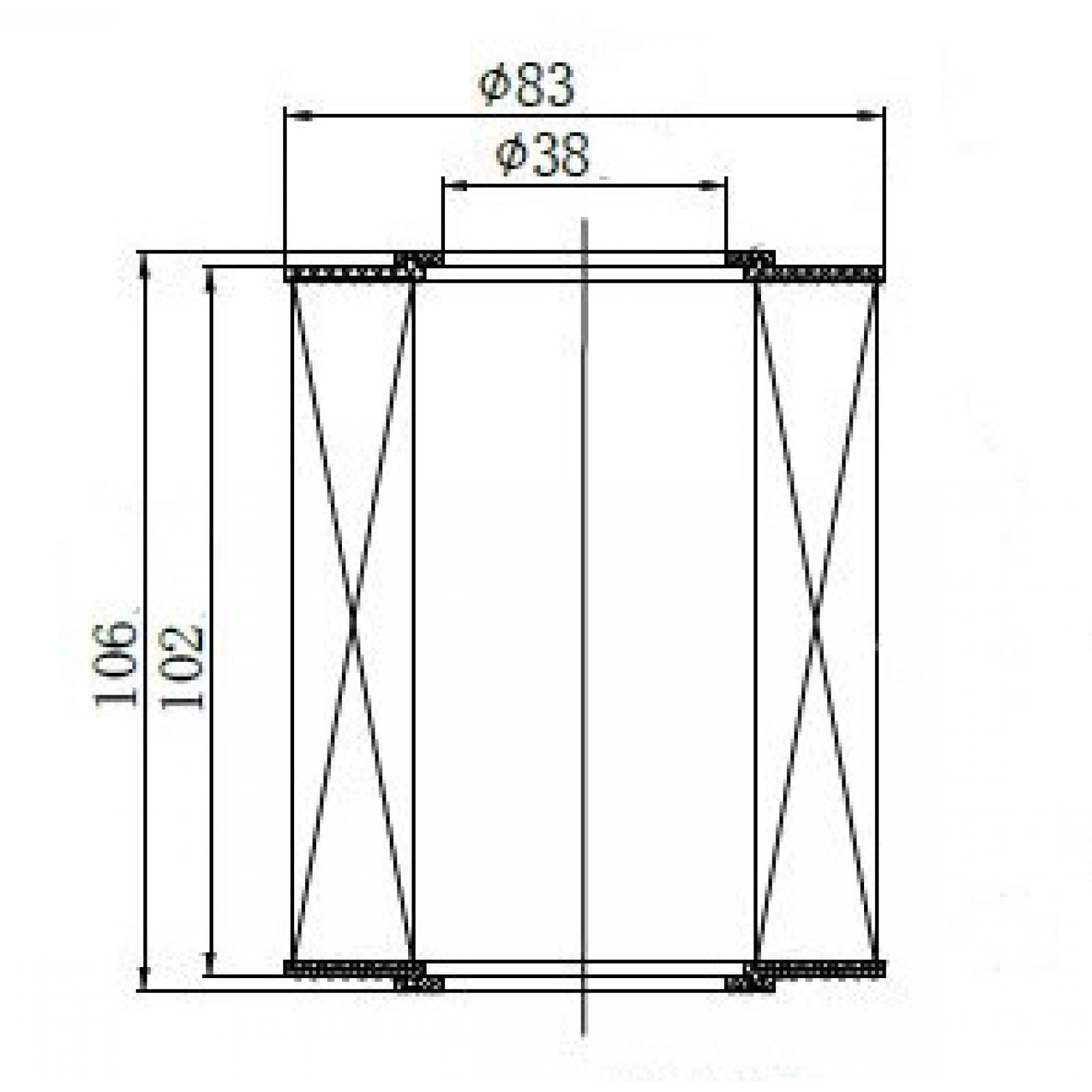 Масляный фильтр, для БМВ X5 E53 1999-, 5 E39 1995- 2.0i, 2.5i, 2.8i, 3.0i oem 11421427908, 11421740534 арт LOF2603