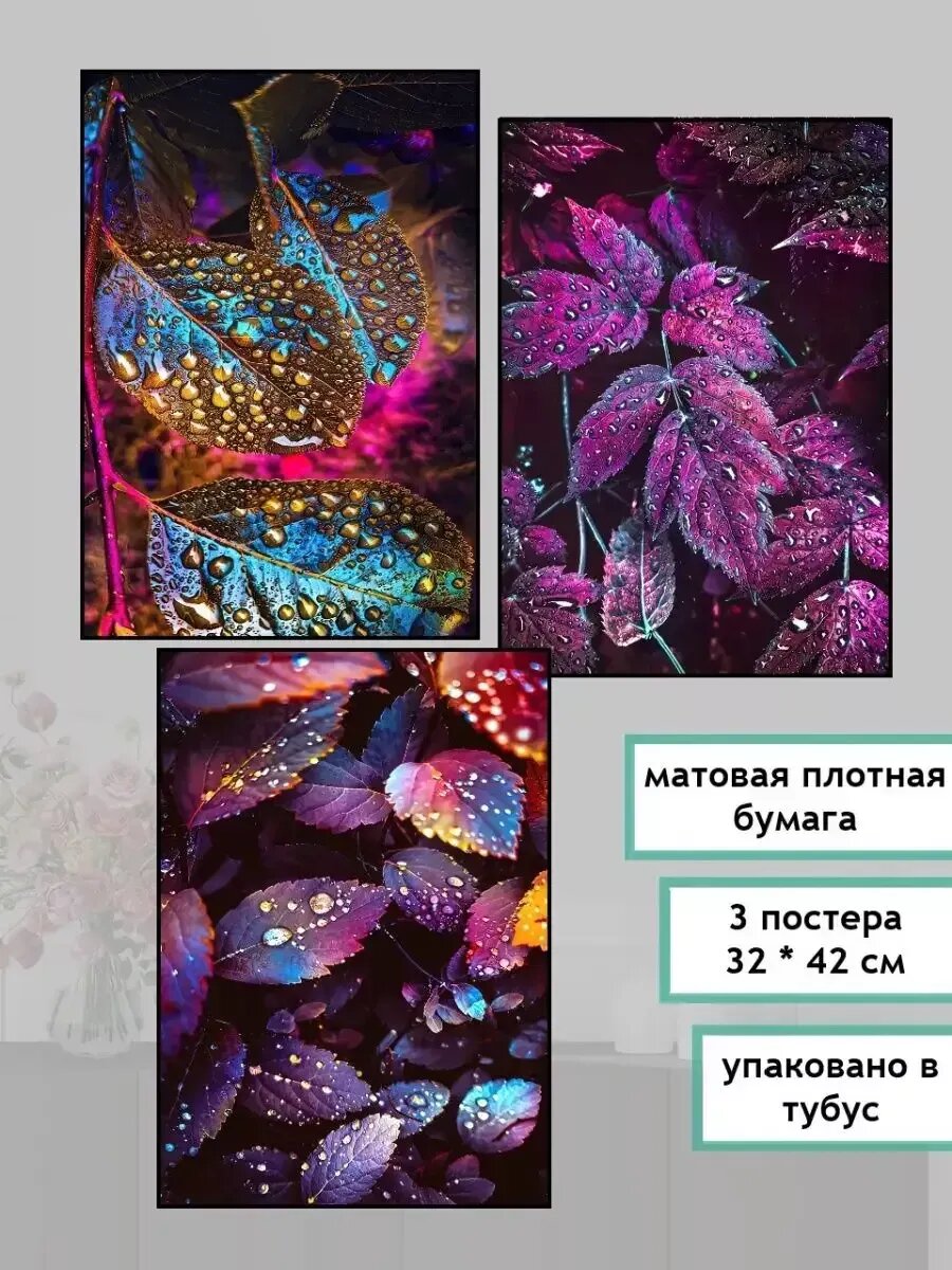 Набор интерьерных постеров Картины