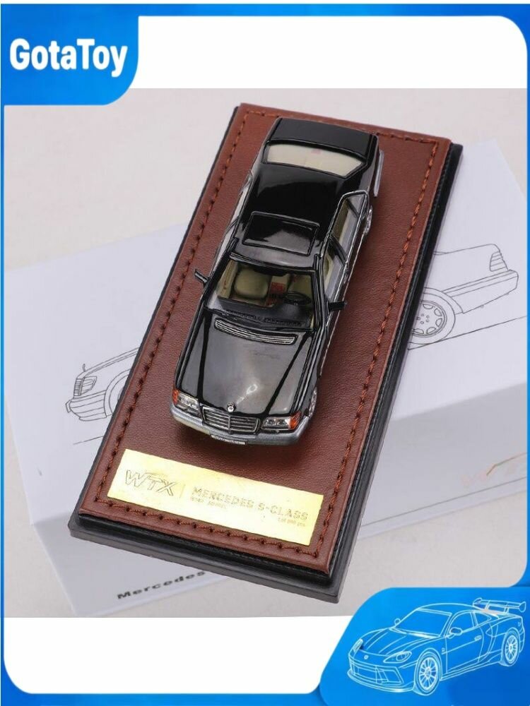 Миниатюрная модель автомобиля из литого металла Мерседес-Бенц S-Класс (W140) модель автомобиля Игрушки 1:64 Mercedes-Benz S-Class W140