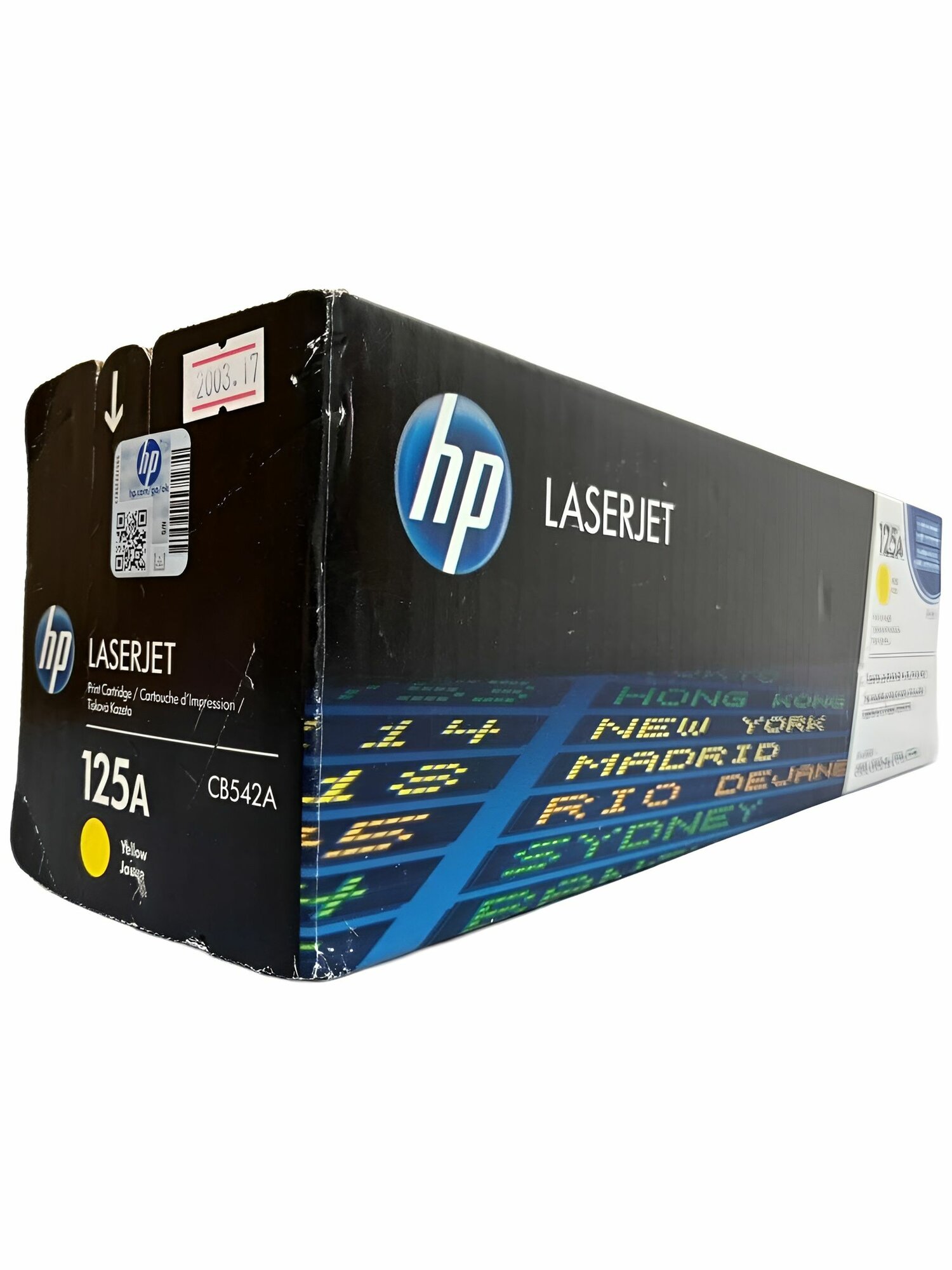 CB542A Картридж лазерный HP 125A оригинальный, желтый (1 400 стр.) для Color LaserJet CP1215, CP1515, CM1312