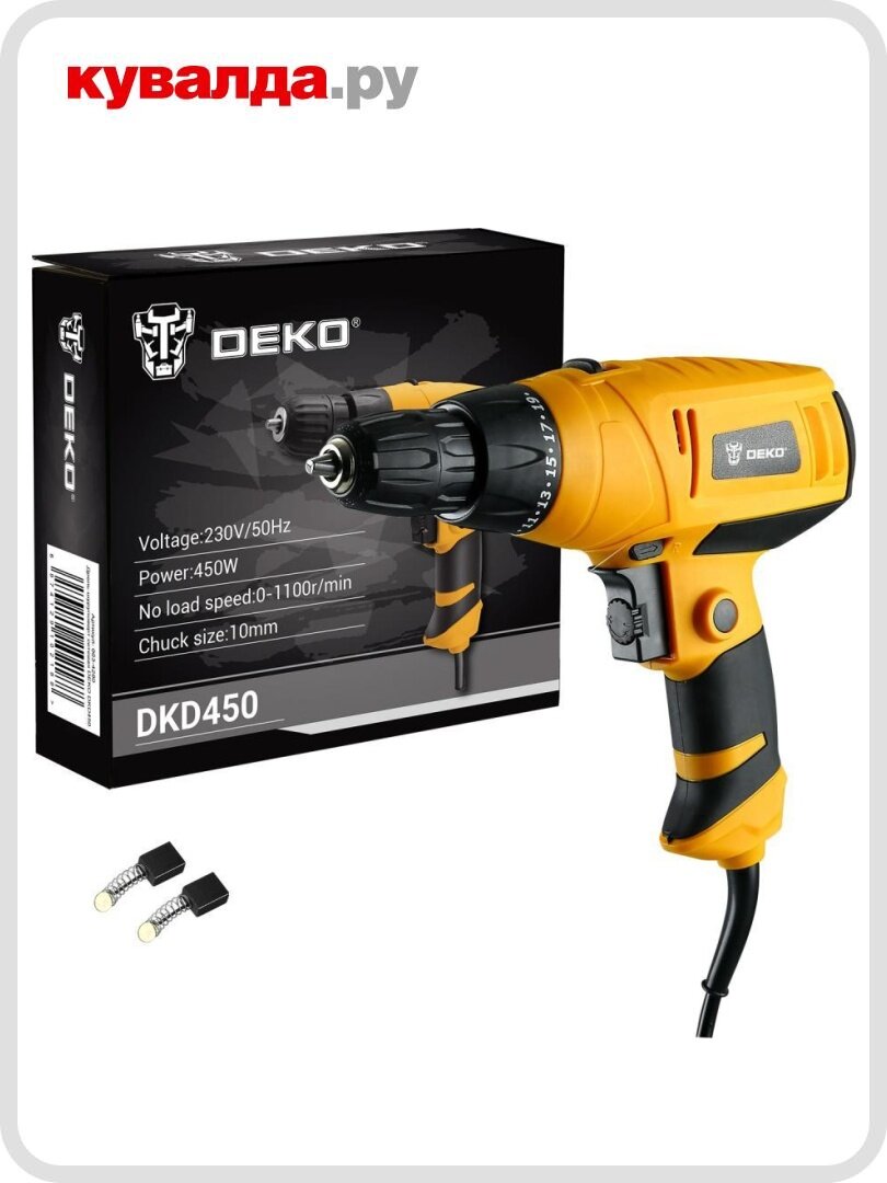 Шуруповерт сетевой DEKO DKD450