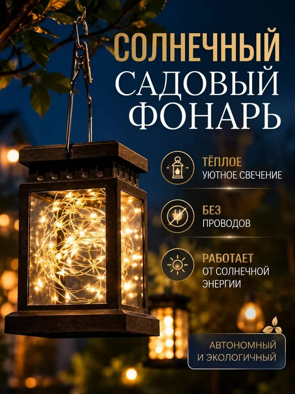 Уличный светильник, Без цоколя, количество ламп 30 шт